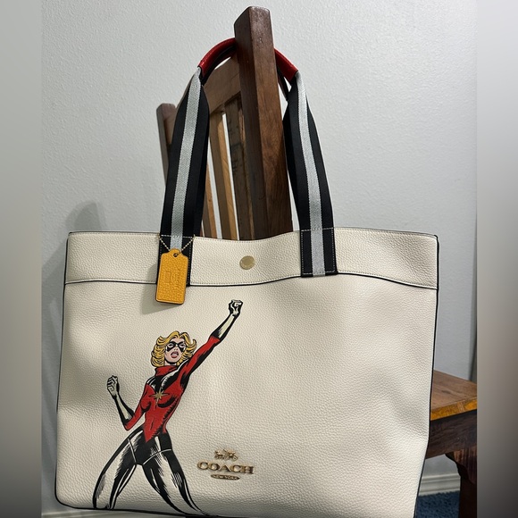 Coach | Bags | Coach Marvel Jes Pebbled Leather Tote Bag | Poshmark